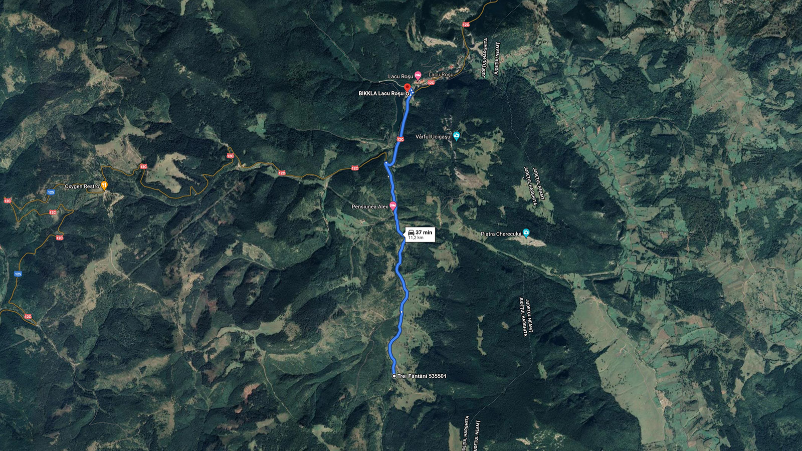 Traseul Pârâul Oii cu bicicletele electrice BIKKLA | BookTes